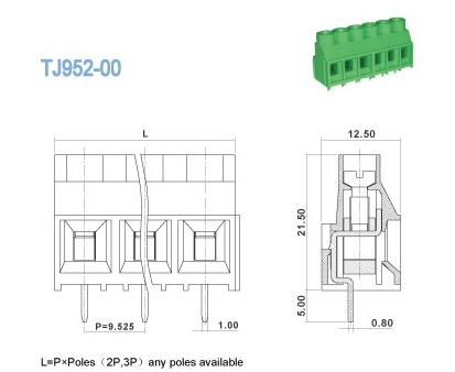 300V 30A 2P - 16P PCB Terminal Block Connector For Communication ...