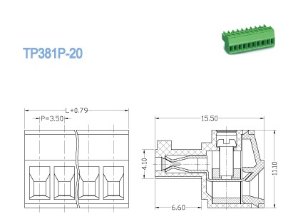 300V 8A Female Pluggable Terminal Block , PCB Terminal Blocks Pitch 3 ...
