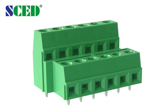 300V 10A 2P - 24P Terminal blocks Raising Cage , Pitch 5.08mm