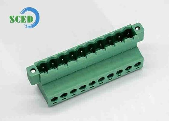 Pitch 5.08mm Single Level PCB PA66 M3 Plug-in Terminal Blocks For ...