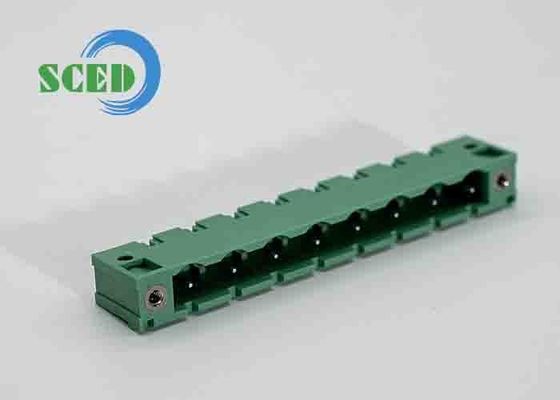 7.62mm Plug In Terminal Block Electrical Single Level 300V 2-14 Poles ...