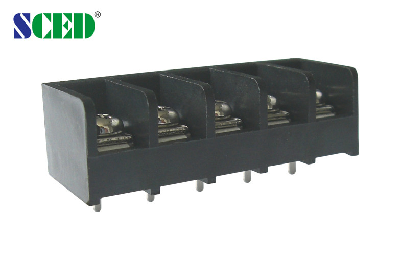 9.525mm Barrier Terminal Block 300V 20A 2 - 24P PBT Brass Screw Clamp ...