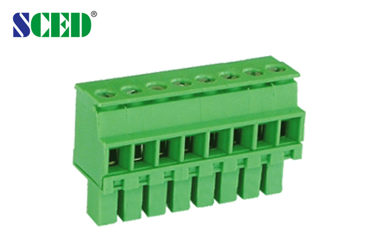 2-22 Poles Plug In Terminal Block With M2 Screw Female Sockets Brass ...