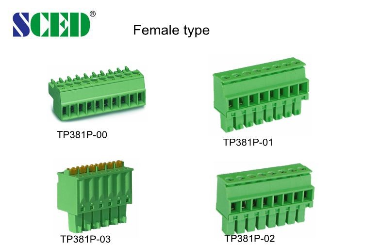 2-22 Poles Brass Clamp Cage Plug In Terminal Block With M2 Screw Female ...