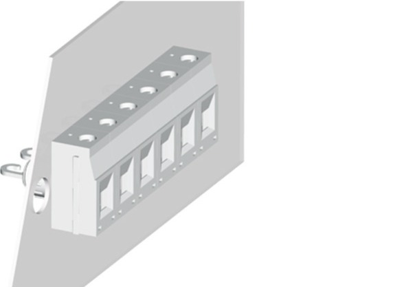 Bulkhead Connectors Feed Through Terminal Blocks Single Deck Pitch 6 ...