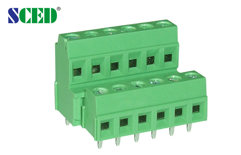 Pitch 3.8mm PCB Terminal Blocks, Double Level Clamp Euro Screw Terminal ...