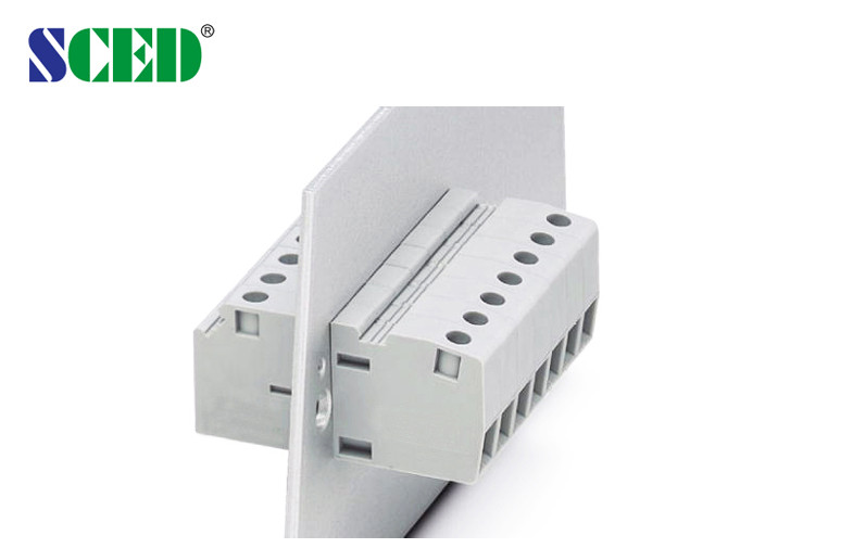 600V 65A Pitch 10.1mm Feed Through Terminal Block Connector , Single ...