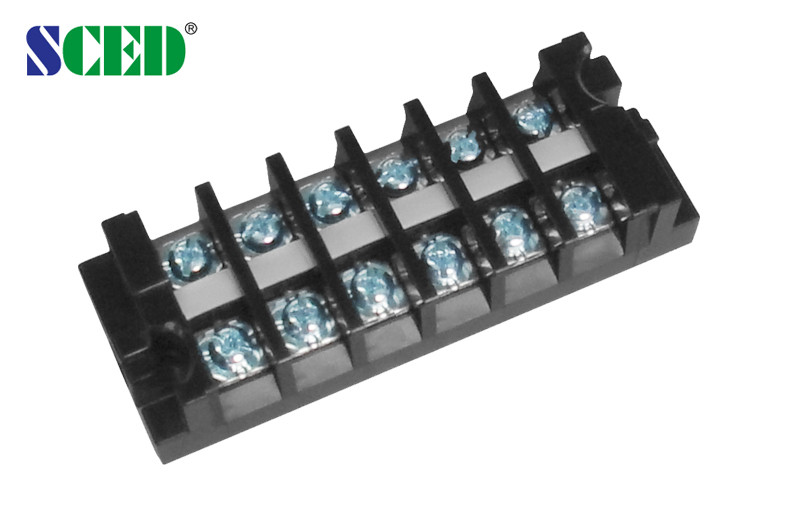 Double Row Screw Panel Mount Terminal Block PCB Terminal Connector With ...