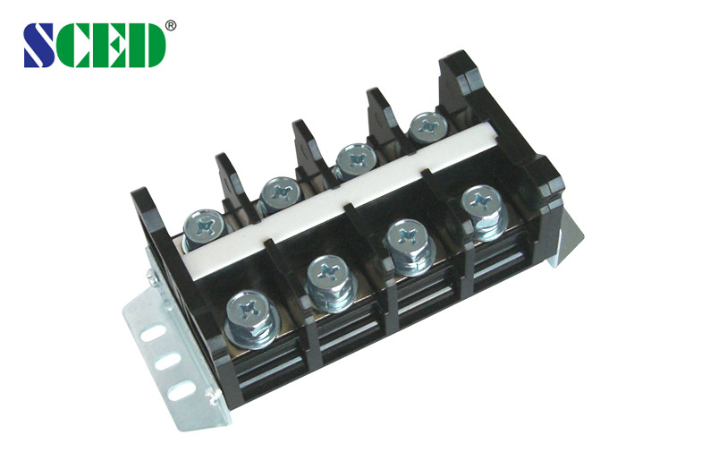 26.00mm Barrier Type Panel Mount Terminal Block With Double Levels 600V ...
