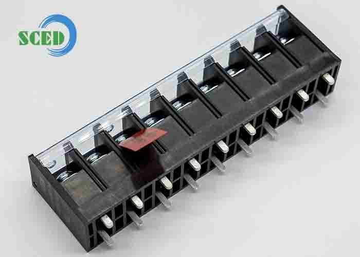 Barrier Terminal Block Pitch 14.50mm 600V 40A 4-14P Steel M5 Power ...