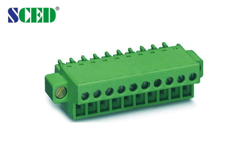 Pitch 3.81mm 300V 8A Plug - in Terminal Block Plug Female Sockets 2P - 20P