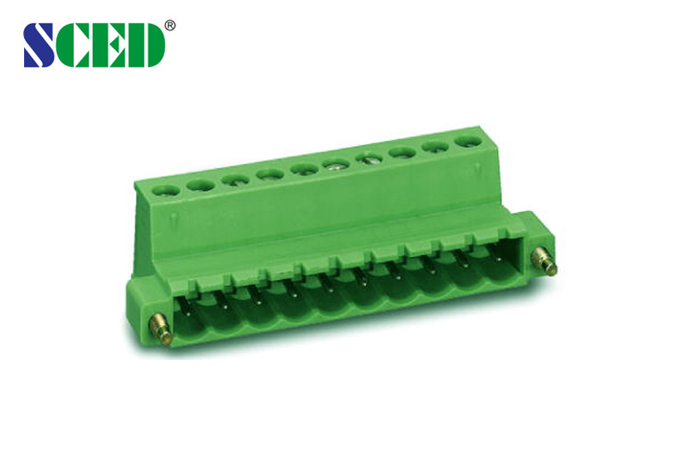 Plug - in Terminal Block Pitch 5.08mm Plug Male 300V 18A 2P - 20P ...