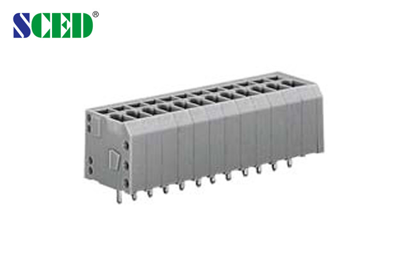 300V 16A Spring Clamp Terminal Block 3.81mm Spacing 2P – 28P Position ...