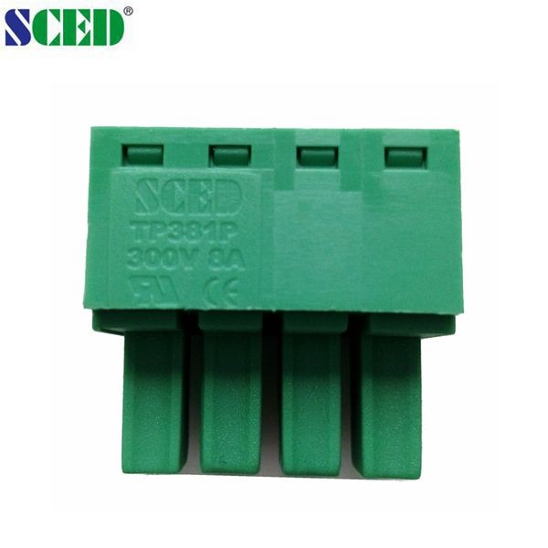 300V 8A PCB Plug In Terminal Block 3.81mm Pitch Pluggable Terminal Block